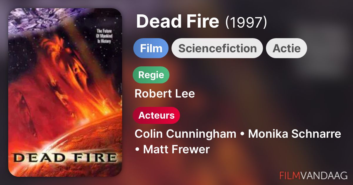 Dead Fire (film, 1997) - FilmVandaag.nl