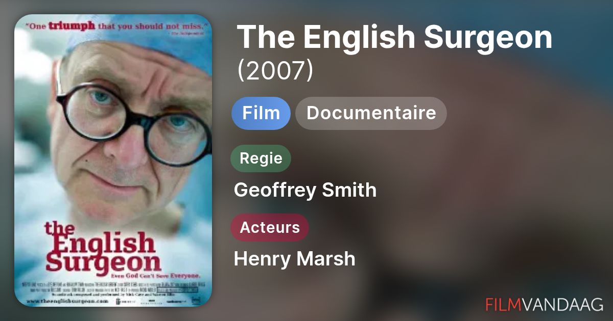 The English Surgeon (film, 2007) - FilmVandaag.nl