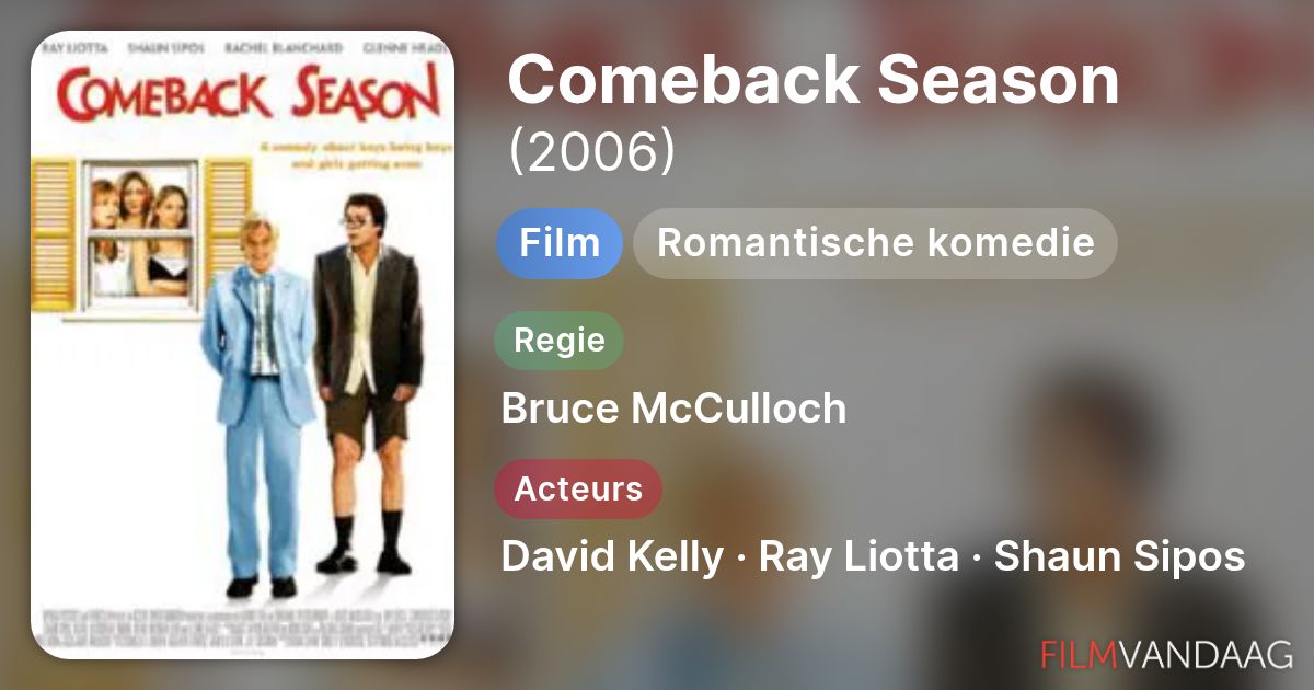 Comeback Season (film, 2006) - FilmVandaag.nl