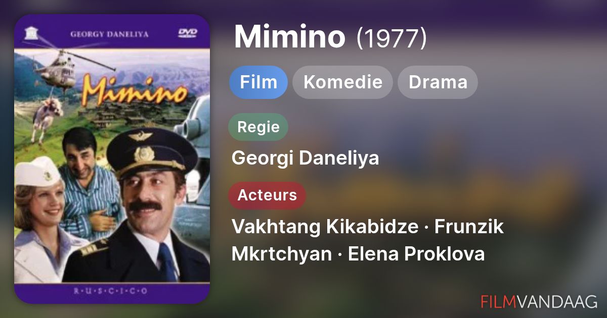 Mimino (film, 1977) - FilmVandaag.nl