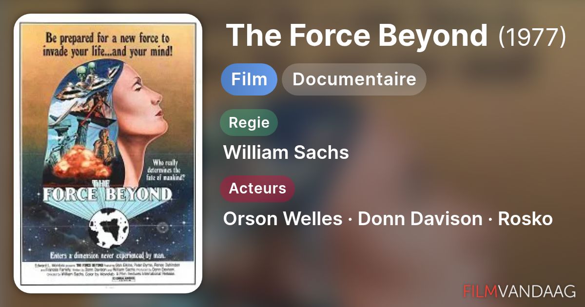The Force Beyond (film, 1977) - FilmVandaag.nl