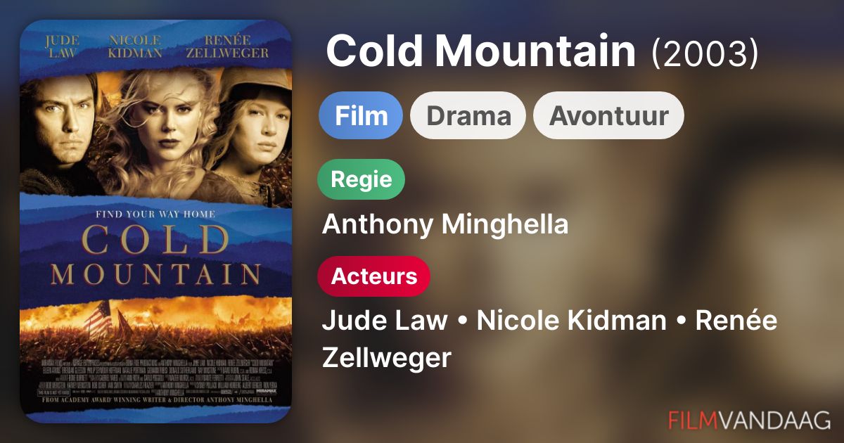 Cold Mountain (film, 2003) - FilmVandaag.nl