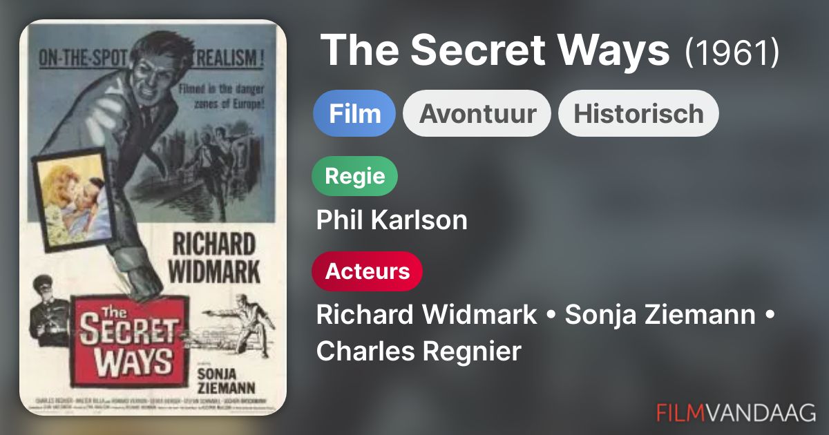 The Secret Ways (film, 1961) - FilmVandaag.nl