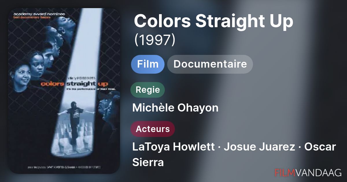 Colors Straight Up (film, 1997) - FilmVandaag.nl