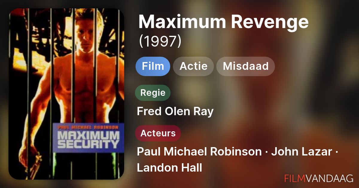 Maximum Revenge (film, 1997) - FilmVandaag.nl