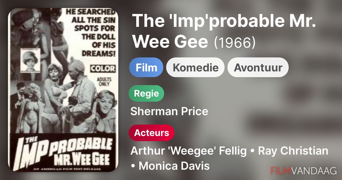 The 'Imp'probable Mr. Wee Gee (film, 1966) - FilmVandaag.nl