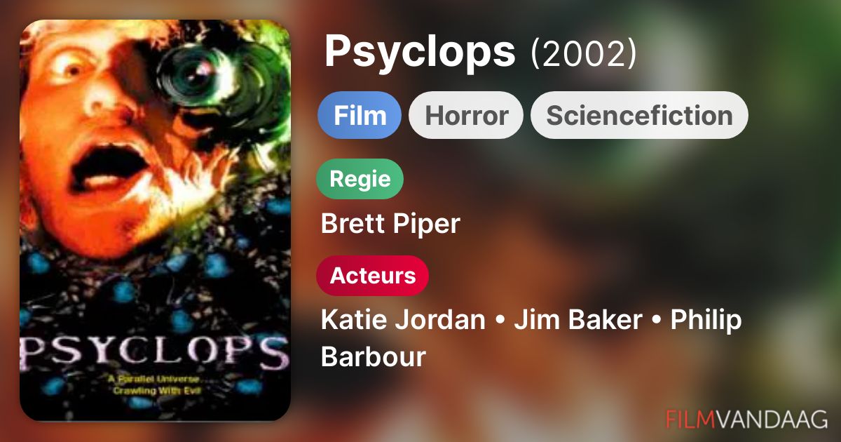 Psyclops (film, 2002) - FilmVandaag.nl