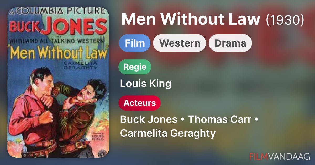Men Without Law (film, 1930) - FilmVandaag.nl