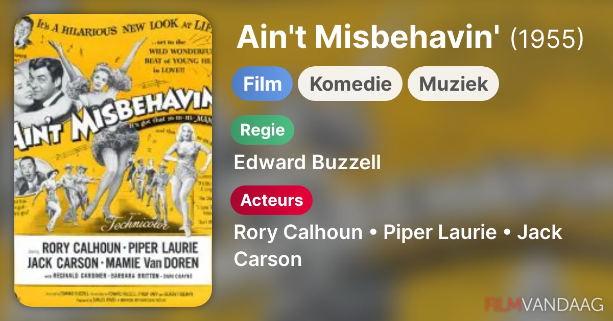 Ain't Misbehavin' (film, 1955) - FilmVandaag.nl