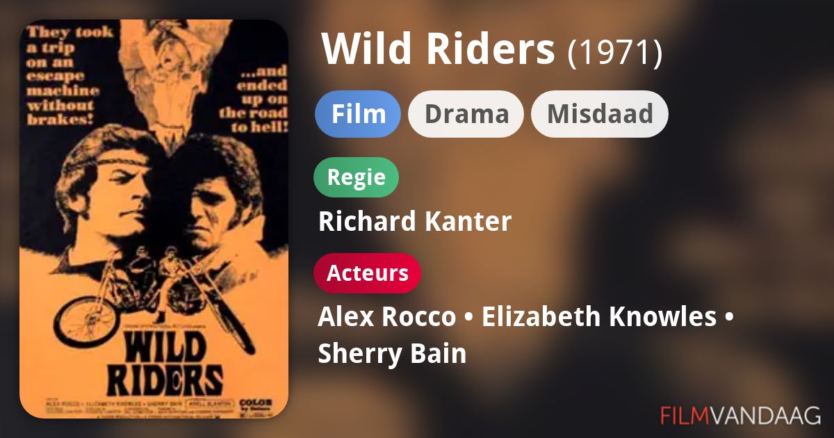 Wild Riders (film, 1971) - FilmVandaag.nl