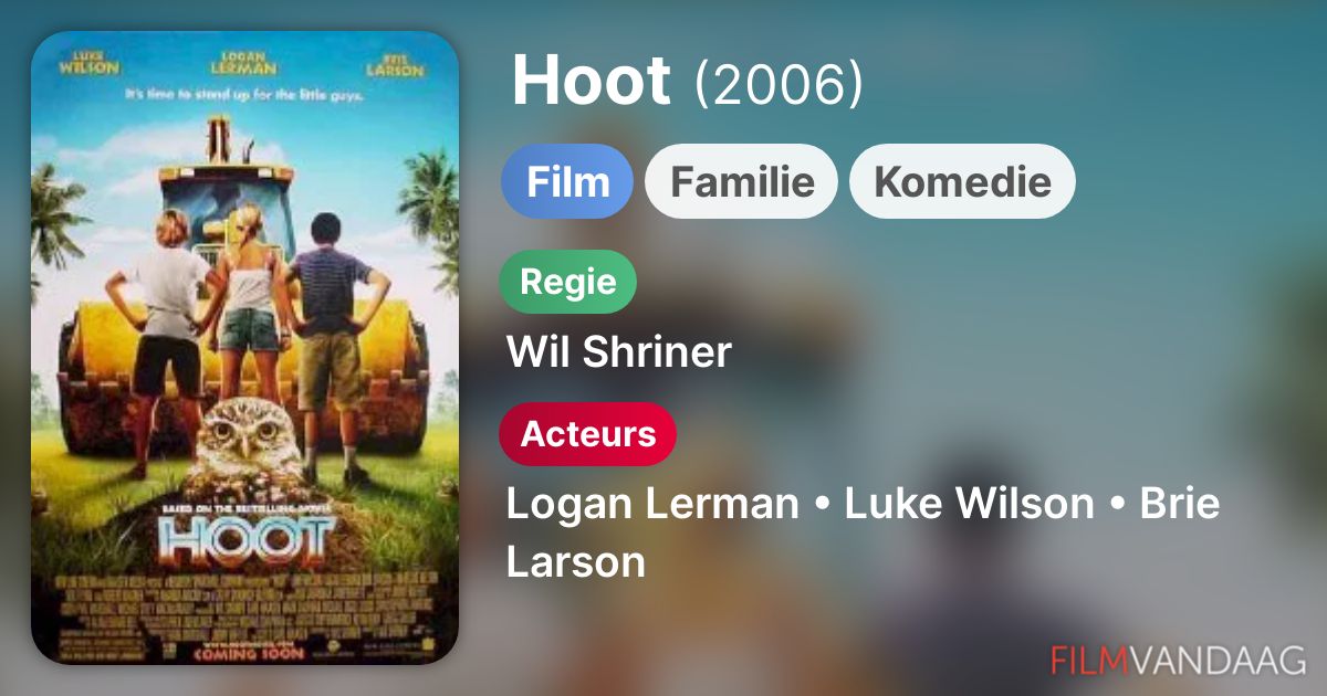 Hoot (film, 2006) - FilmVandaag.nl