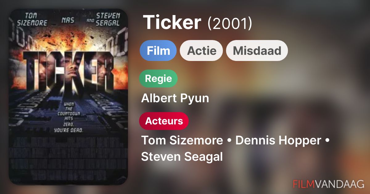 Ticker (film, 2001) - FilmVandaag.nl