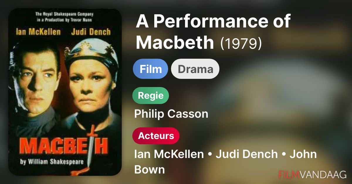 A Performance of Macbeth (film, 1979) - FilmVandaag.nl