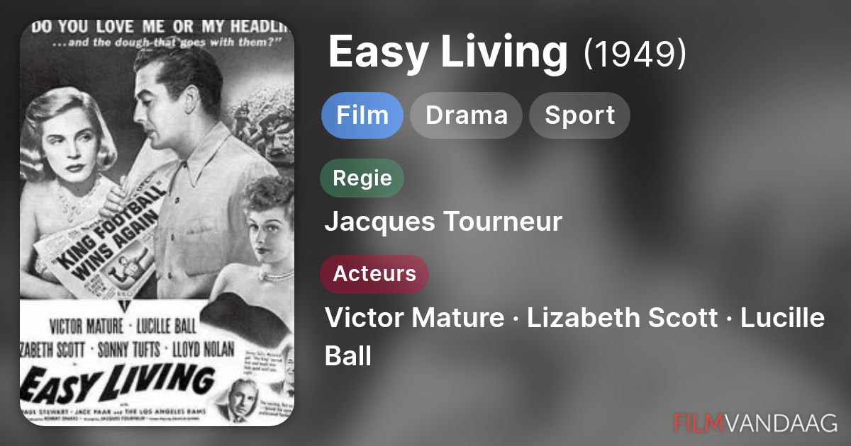Easy Living (film, 1949) - FilmVandaag.nl