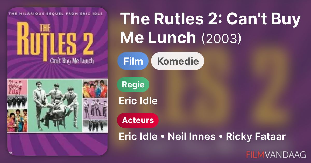 The Rutles 2: Can't Buy Me Lunch (film, 2002) - FilmVandaag.nl