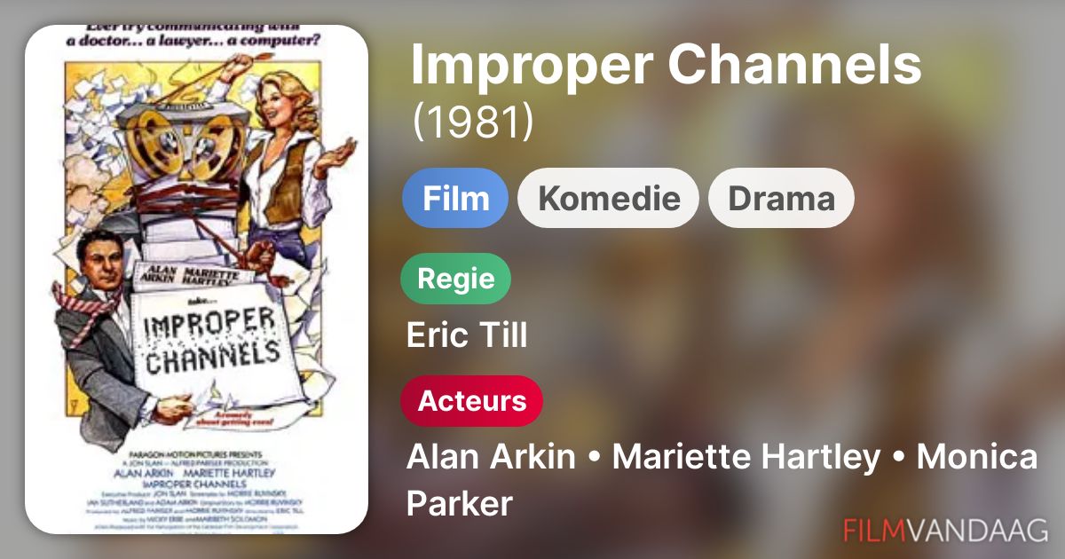 Improper Channels (film, 1981) - FilmVandaag.nl