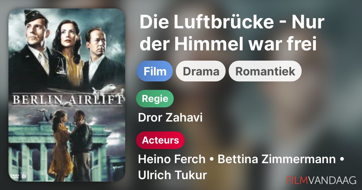 Die Luftbrücke - Nur der Himmel war frei (film, 2005) Nu Online Kijken - FilmVandaag.nl