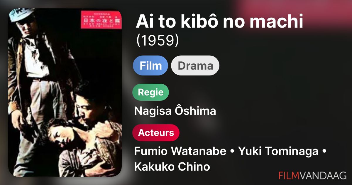 Ai to kibô no machi (film, 1959) - FilmVandaag.nl