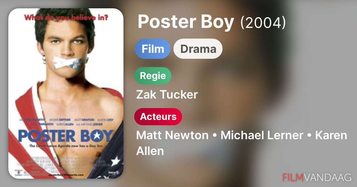 Poster Boy (film, 2004) - FilmVandaag.nl