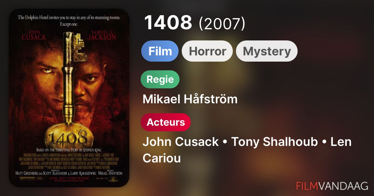 1408 (film, 2007) - FilmVandaag.nl