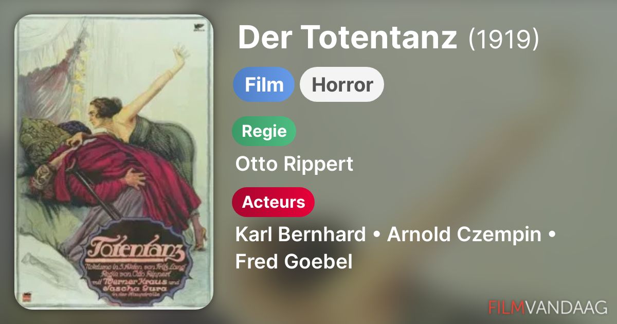 Der Totentanz (film, 1919) - FilmVandaag.nl