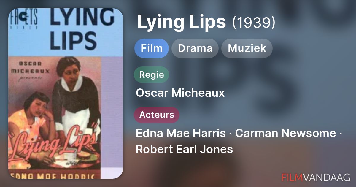Lying Lips (film, 1939) - FilmVandaag.nl