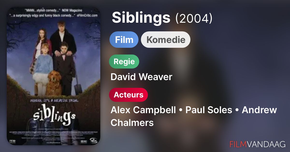Siblings (film, 2004) - FilmVandaag.nl