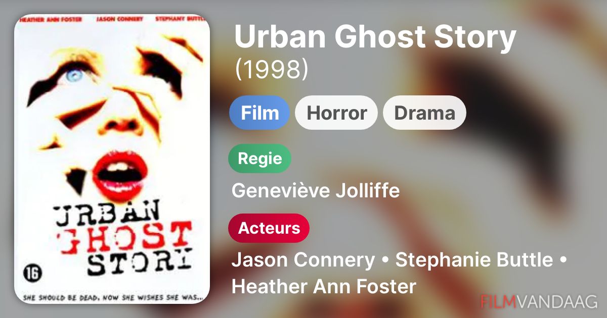 Urban Ghost Story (film, 1998) - FilmVandaag.nl