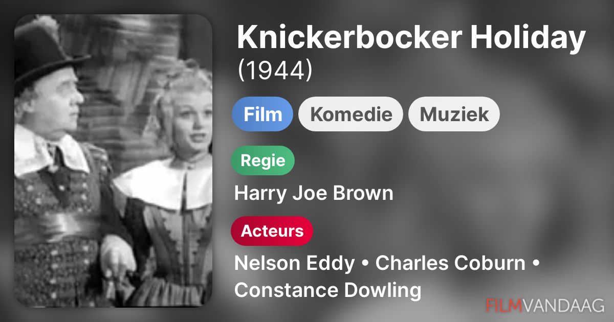Knickerbocker Holiday (film, 1944) - FilmVandaag.nl