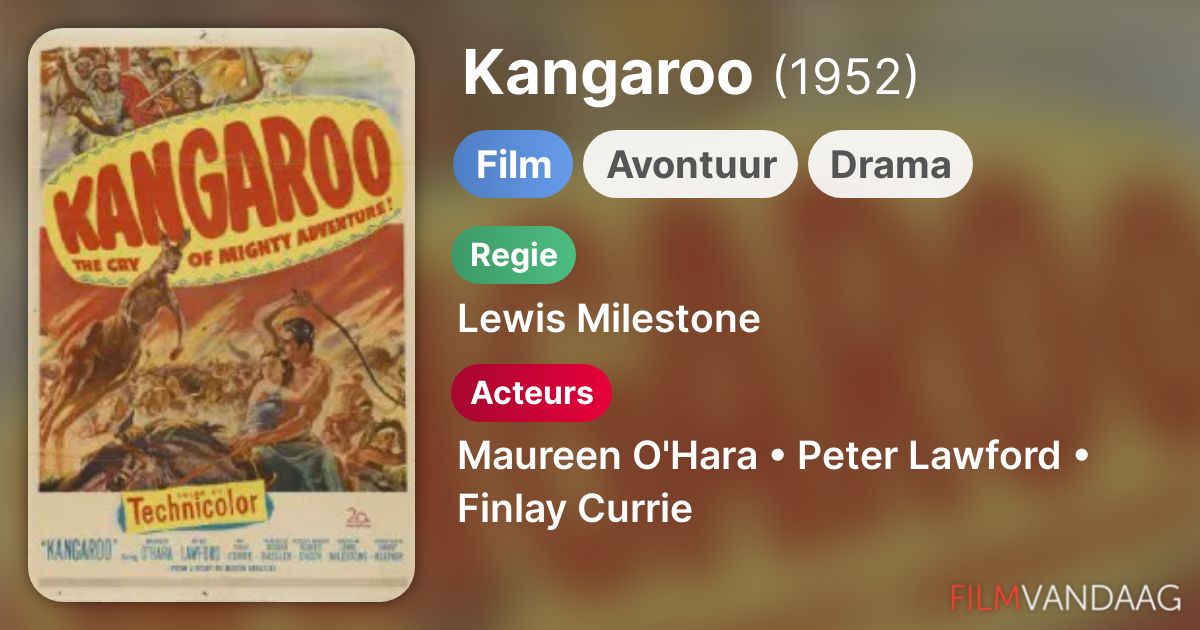Kangaroo (film, 1952) - FilmVandaag.nl