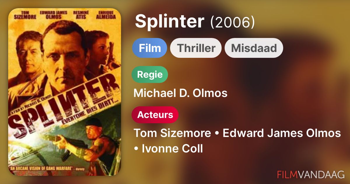Splinter (film, 2006) - FilmVandaag.nl