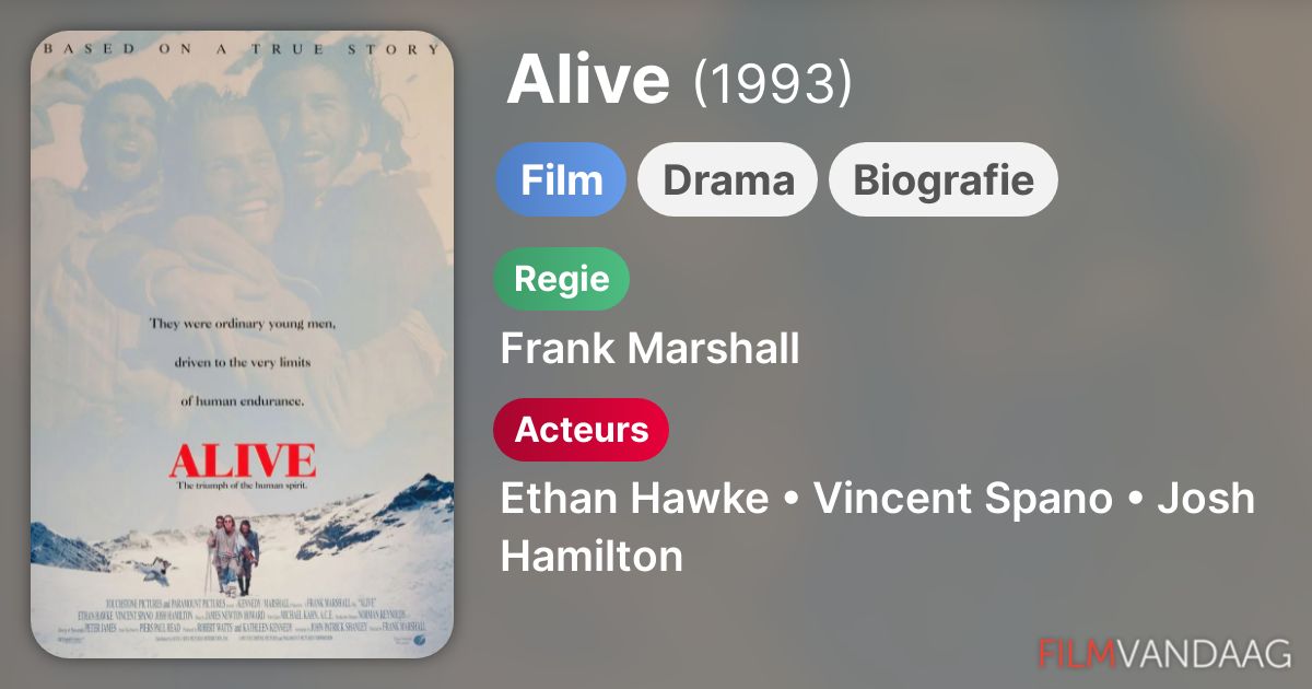 Alive (film, 1993) - FilmVandaag.nl
