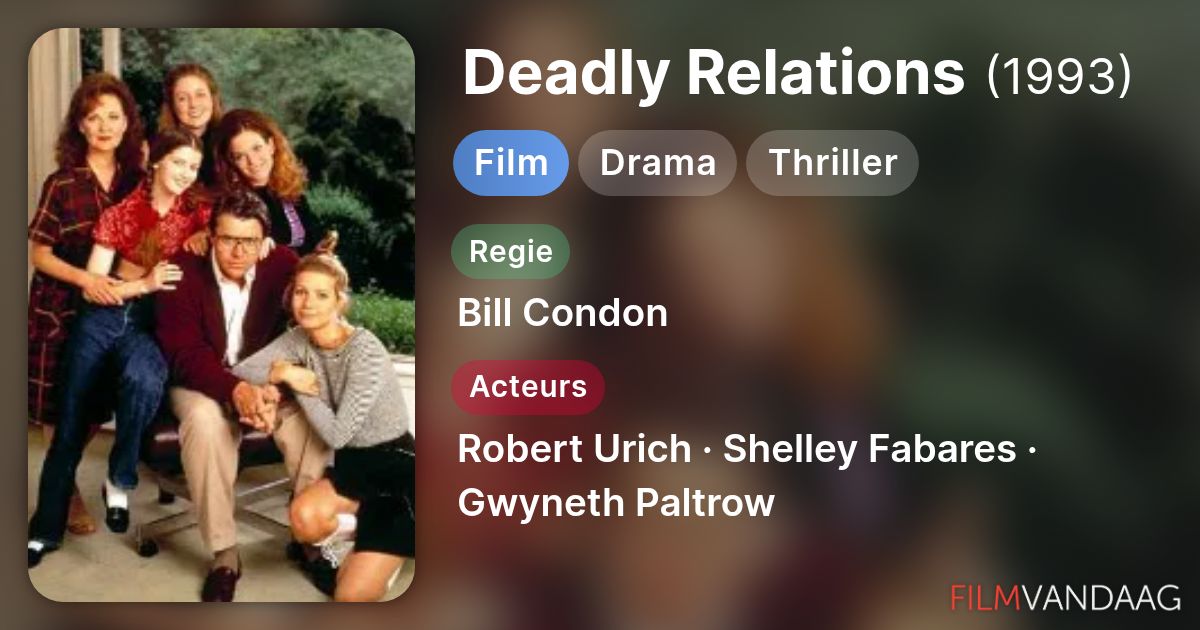 Deadly Relations (film, 1993) - FilmVandaag.nl