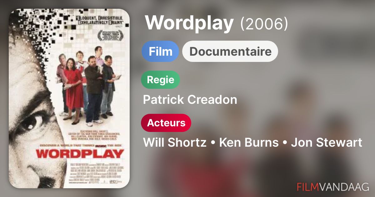 Wordplay (film, 2006) - FilmVandaag.nl