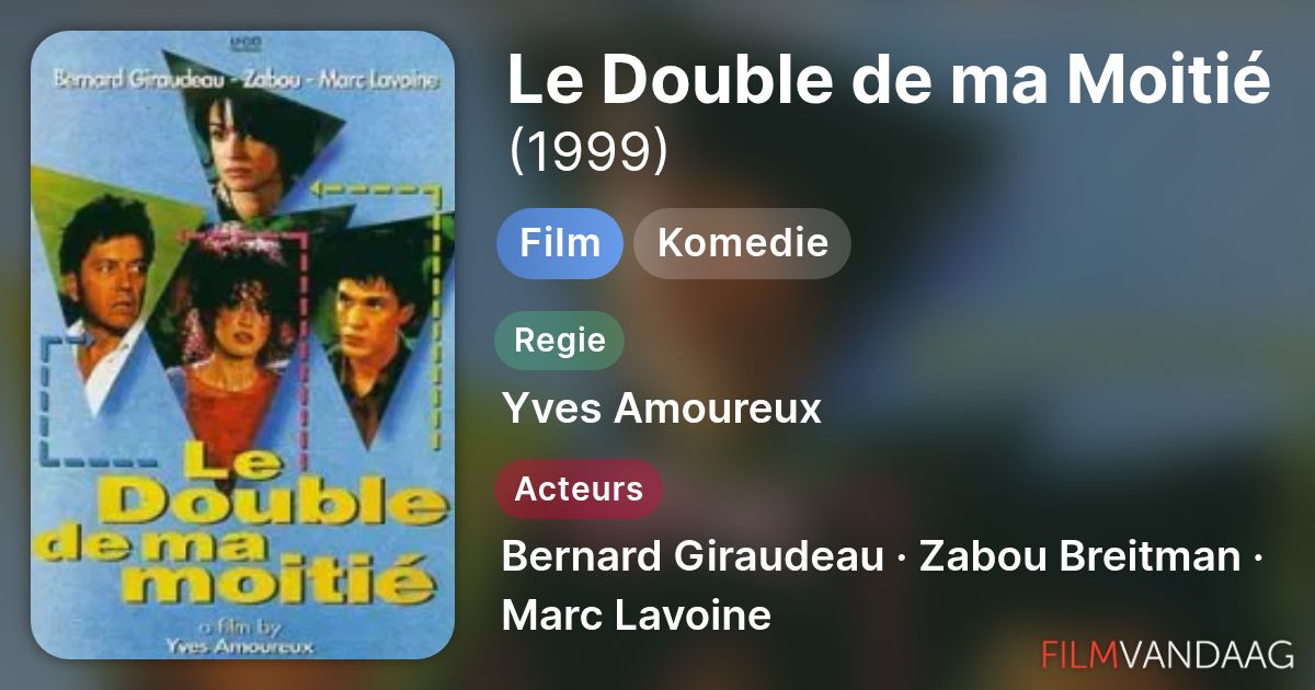Le Double de ma Moitié (film, 1999) - FilmVandaag.nl
