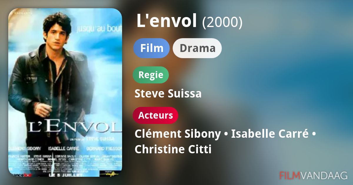 L'envol (film, 2000) - FilmVandaag.nl