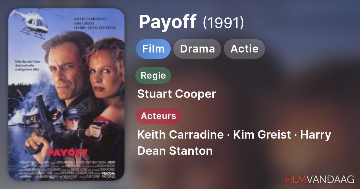 Payoff (film, 1991) - FilmVandaag.nl