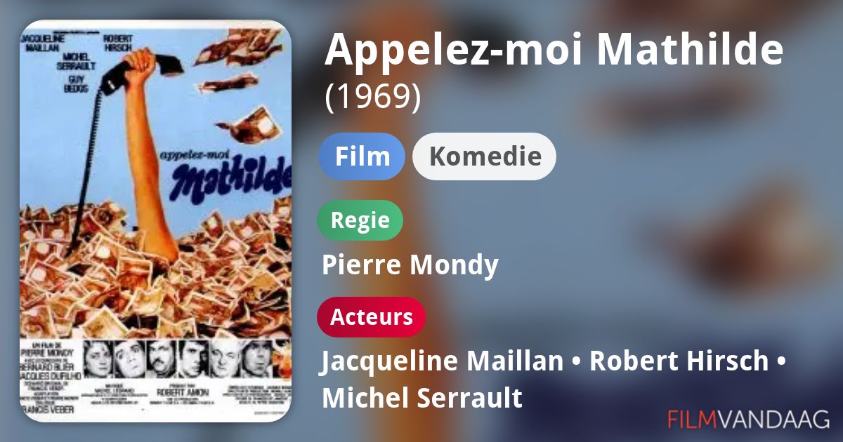 Appelez-moi Mathilde (film, 1969) - FilmVandaag.nl