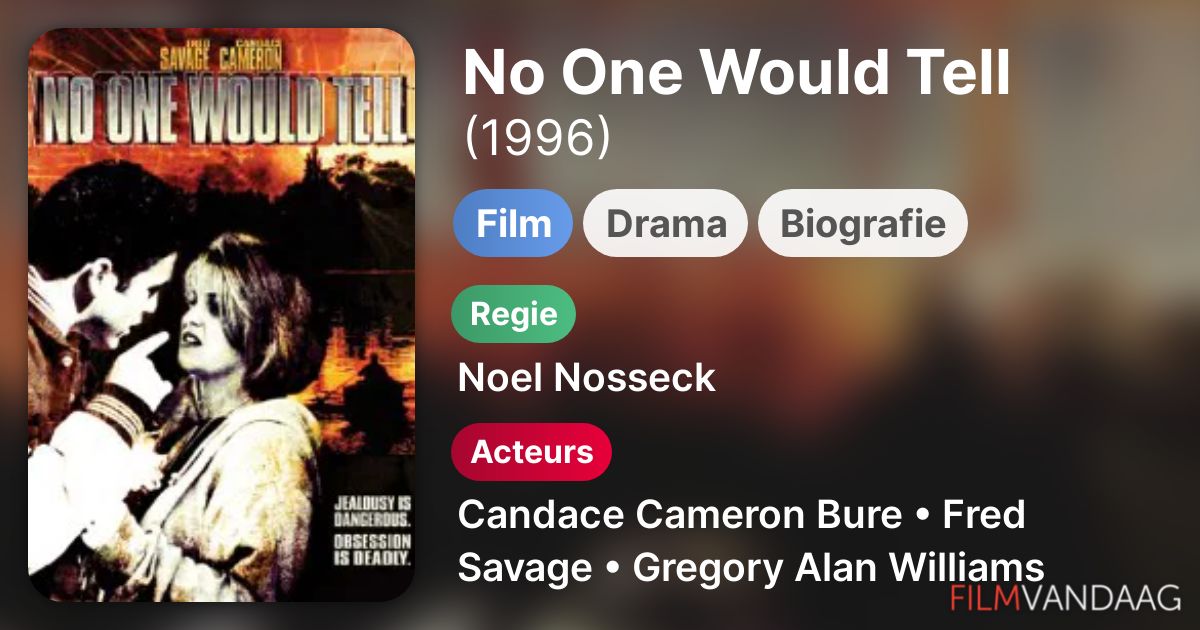 No One Would Tell (film, 1996) - FilmVandaag.nl