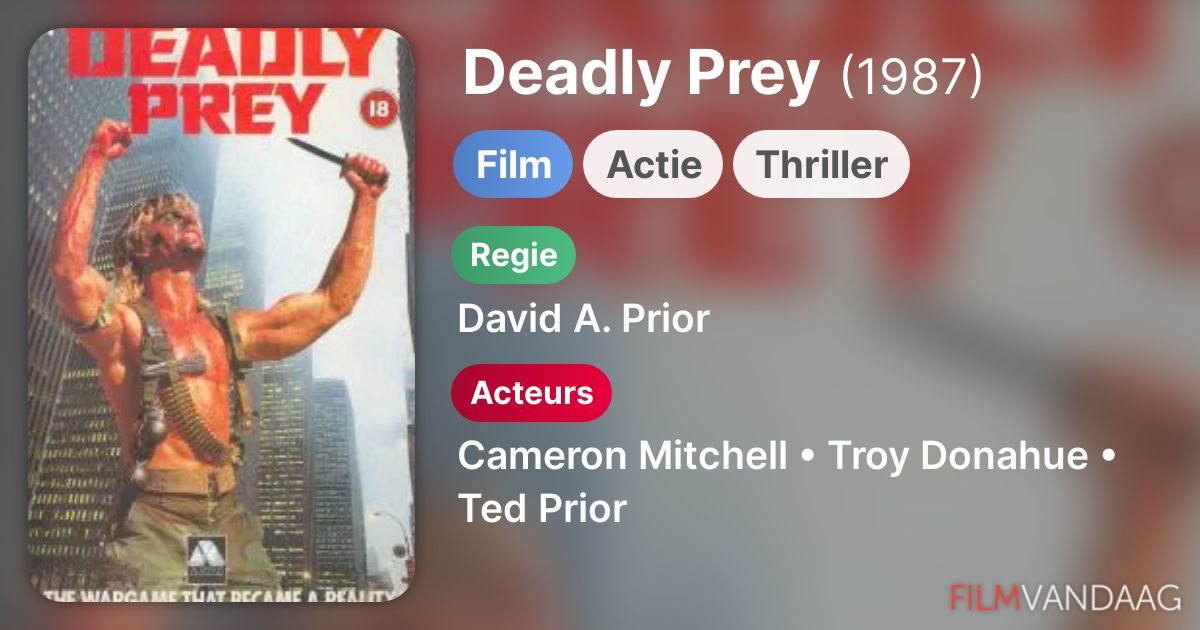 Deadly Prey (film, 1987) - FilmVandaag.nl