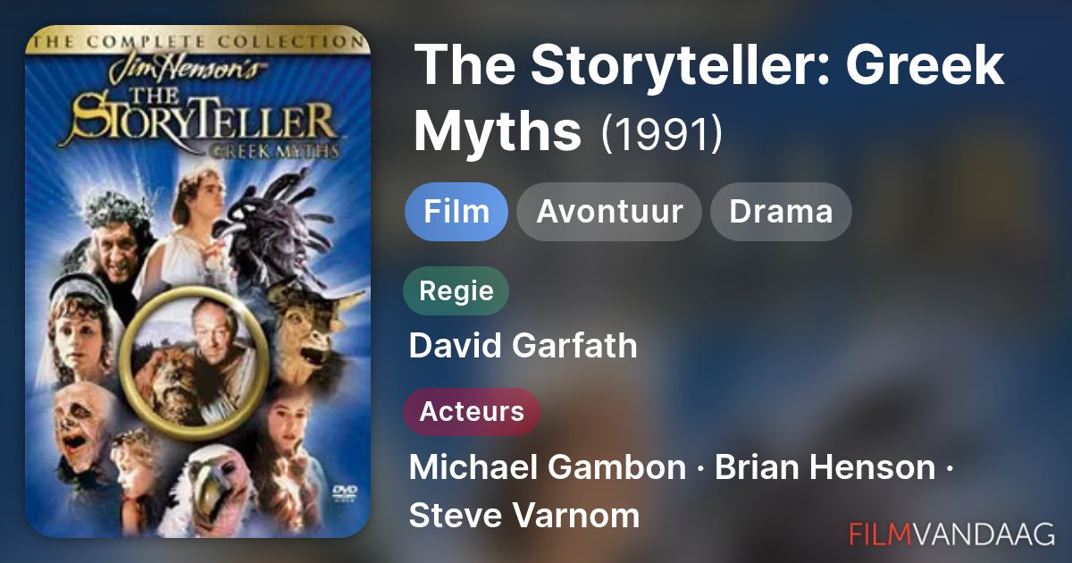 The Storyteller: Greek Myths (film, 1991) - FilmVandaag.nl
