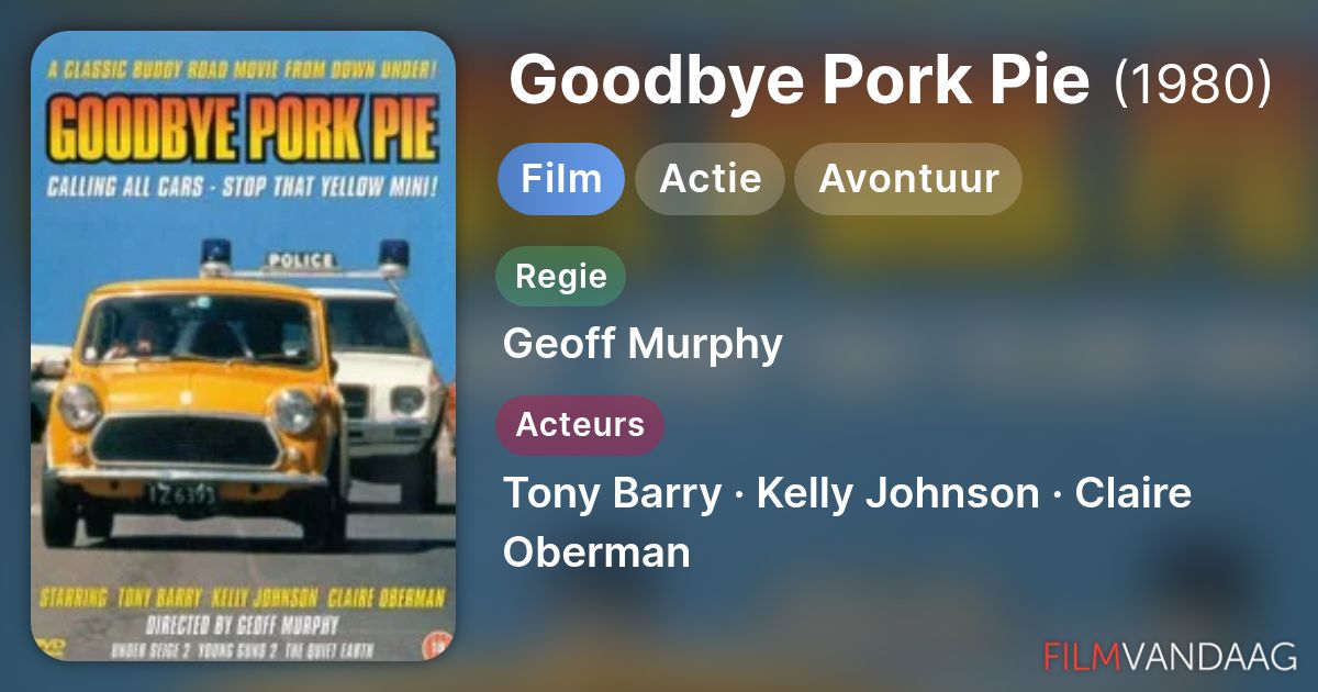 Goodbye Pork Pie (film, 1980) - FilmVandaag.nl