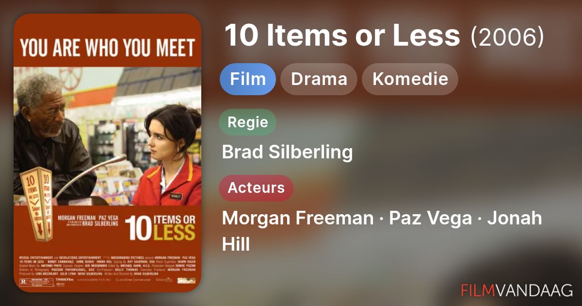 10 Items or Less (film, 2006) - FilmVandaag.nl