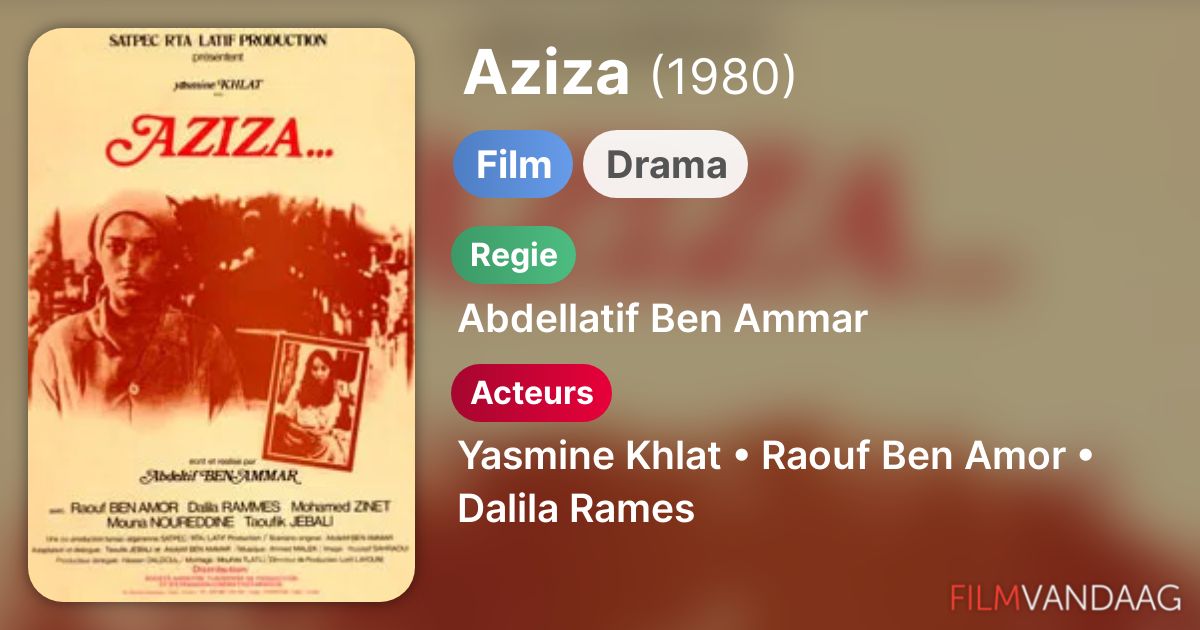 Aziza (film, 1980) - FilmVandaag.nl