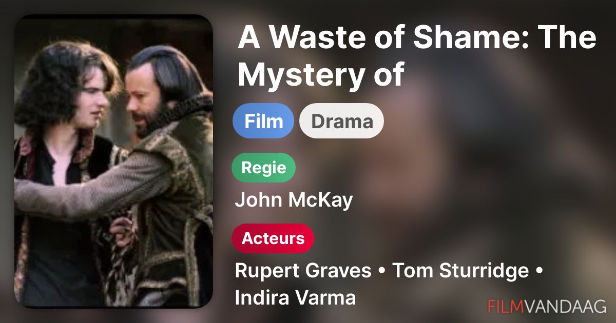 A Waste of Shame: The Mystery of Shakespeare and His Sonnets (film ...