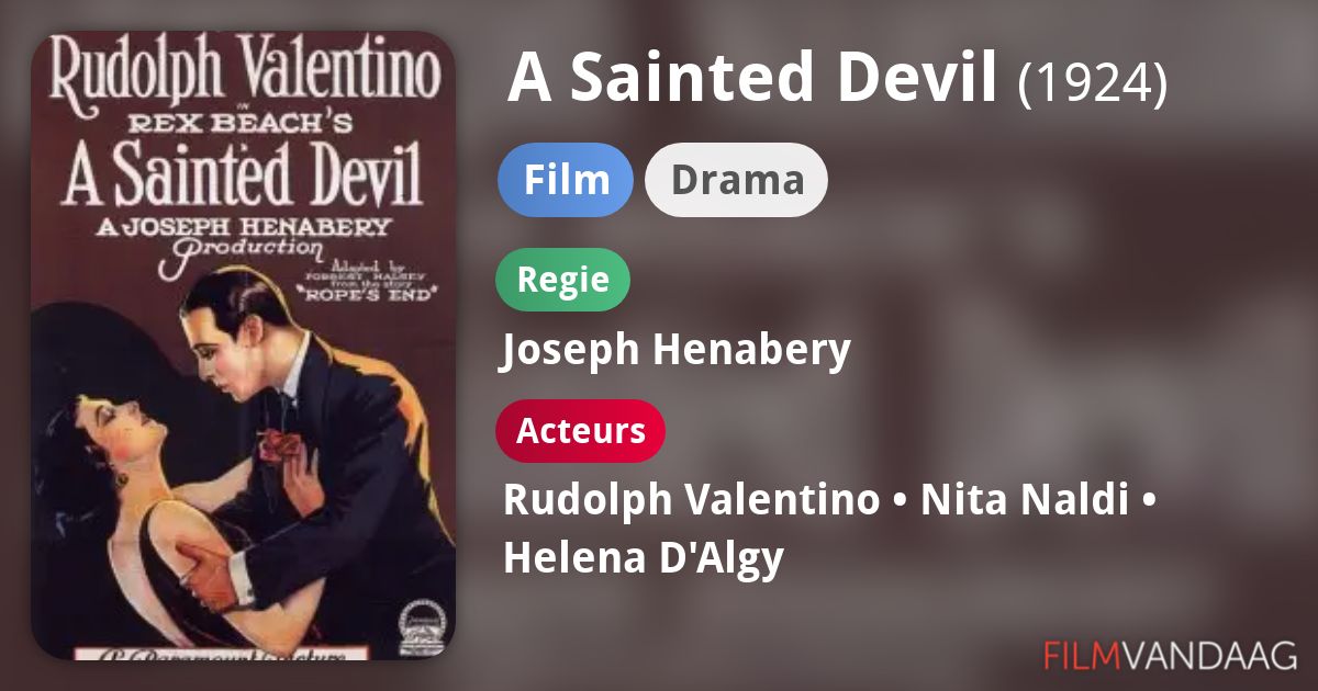 A Sainted Devil (film, 1924) - FilmVandaag.nl