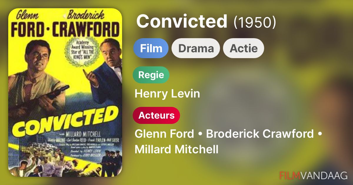 Convicted (film, 1950) - FilmVandaag.nl