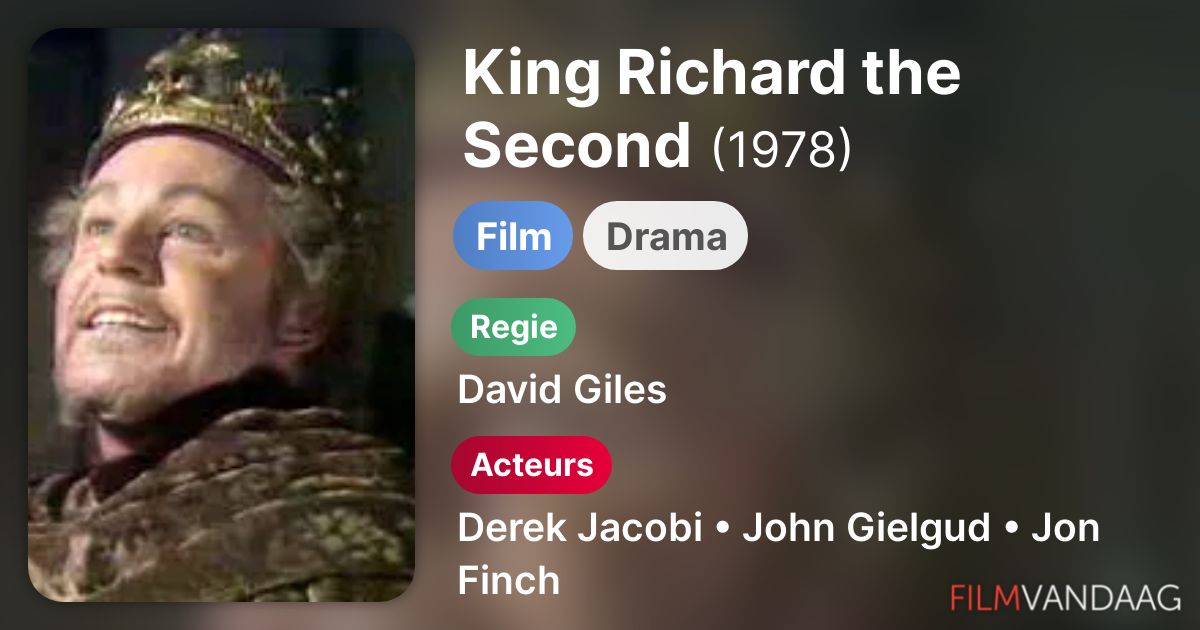 King Richard the Second (film, 1978) - FilmVandaag.nl