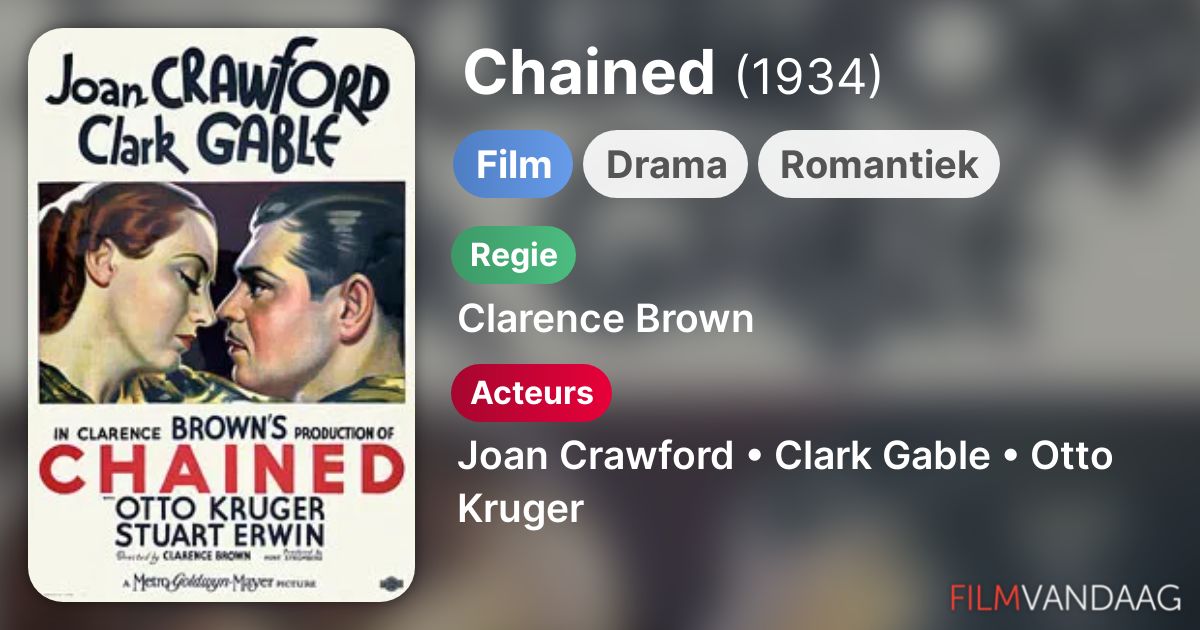 Chained (film, 1934) - FilmVandaag.nl