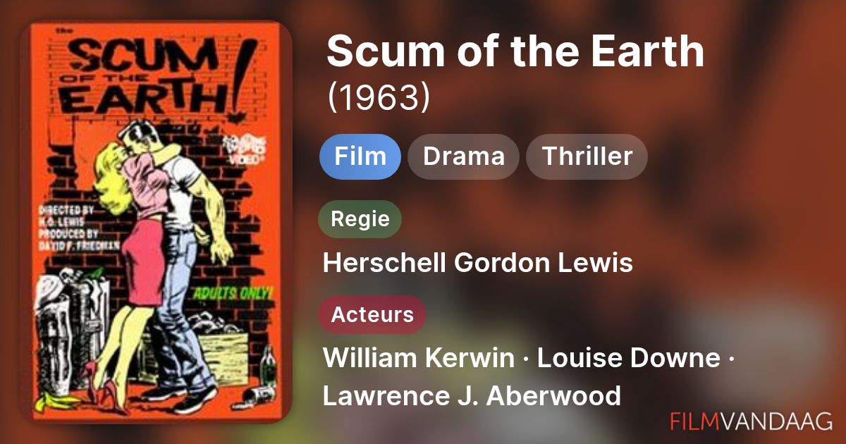 Scum of the Earth (film, 1963) - FilmVandaag.nl